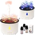 Amazon.com: Ultrasonic Essential Oil Volcano Diffusers, 360ml Aromatherapy Diffuser with ...