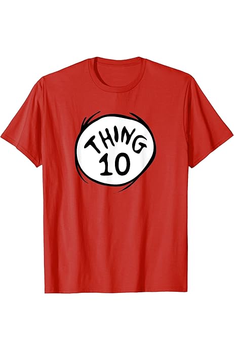 Thing 1 2 3 4 Shirts Amazon.com: Dr. Seuss Thing 3 Emblem T Shirt