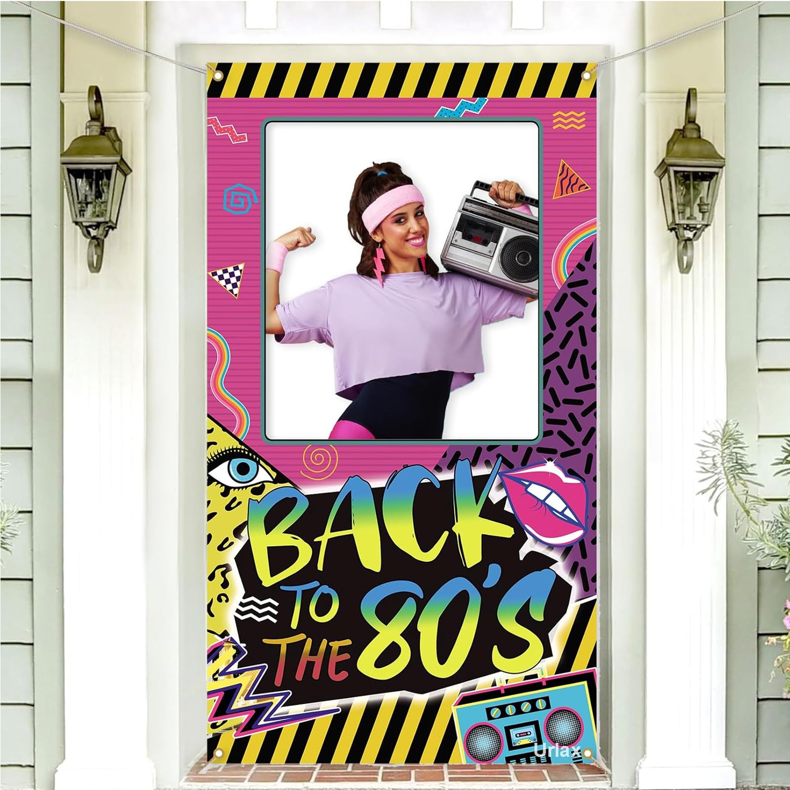 Back to The 80s Photo Booth Props - Party Decorations for 1980s Hip Hop ...