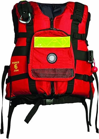 Amazon.com : Mustang Survival Swift Water Rescue Instructor Vest, Red ...