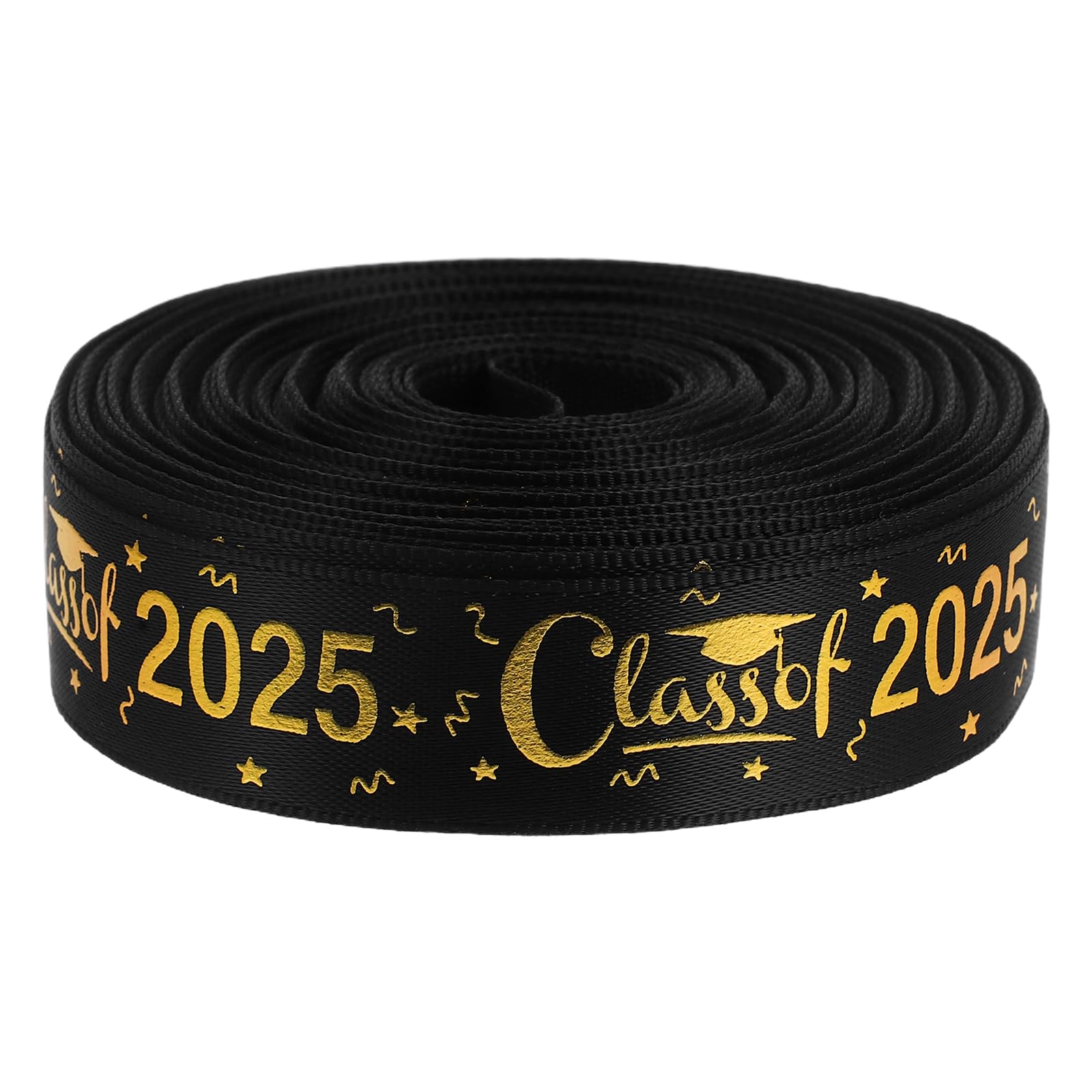PASOLABE 10 Yards Graduation Ribbon 0.6 Inch Wide, Class of 2025 ...