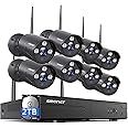 SMONET H.265 Security Camera System Wireless,SMONET 8CH Full HD 1080P ...