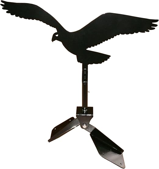 harmonycz Bird Scarer Revolving on Top Roof, Falcon 19.6inch, Metal ...