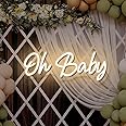 Oh Baby Neon Sign for Backdrop, LED Oh Baby Sign for Nursery Wall Decor ...