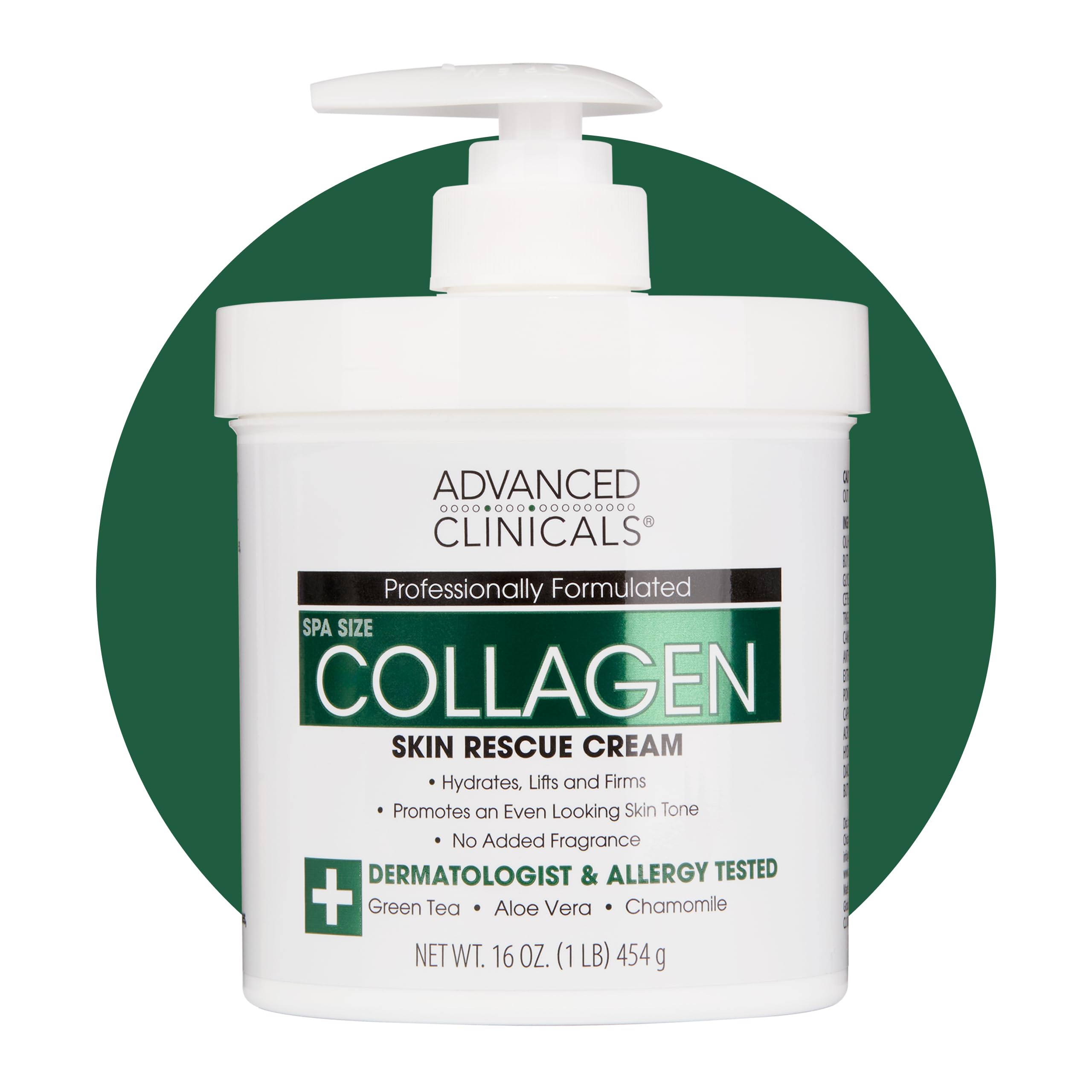 Advanced Clinicals Collagen Cream Body & Face Moisturizer | Dry Skin ...
