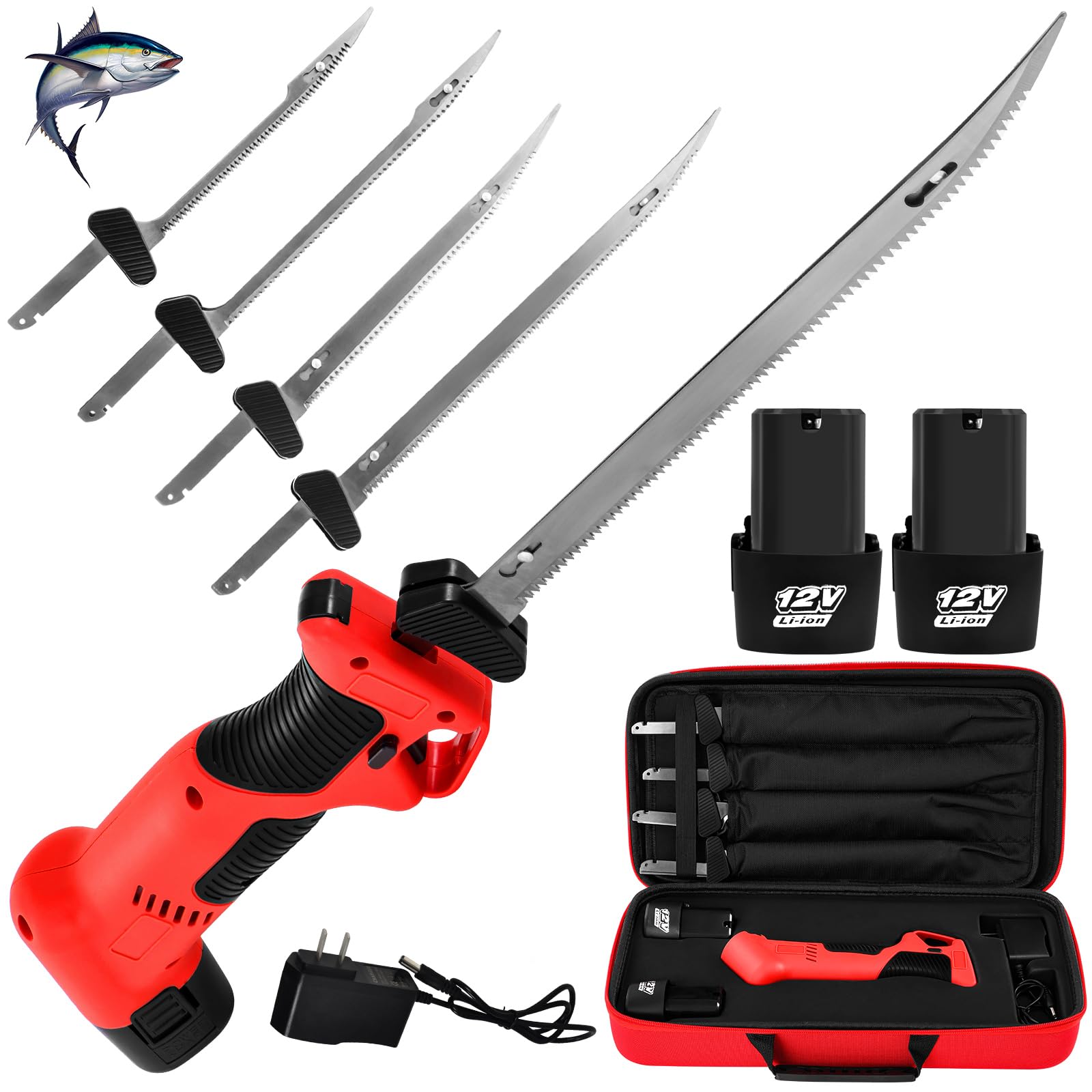 REEPLAR Cordless Electric fillet knife for fish/fishing, powered knives ...