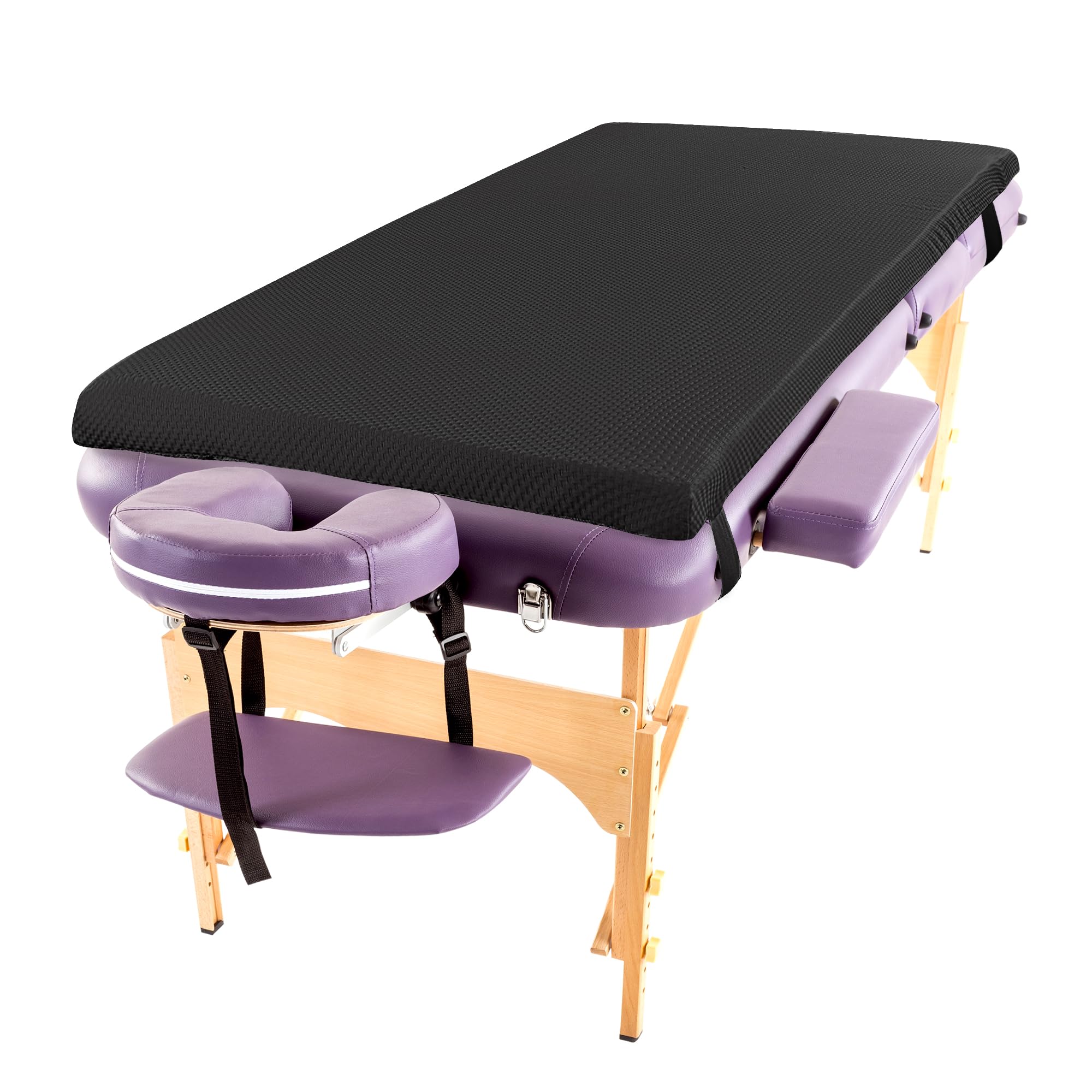 HOMBYS Memory Foam Massage Bed Mattress Topper, Massage Table Mattress ...
