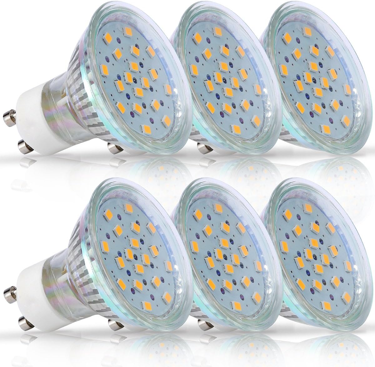 LOHAS GU10 LED Bulbs, 50 Watt Halogen Bulb Equivalent (3.5 Watt ...