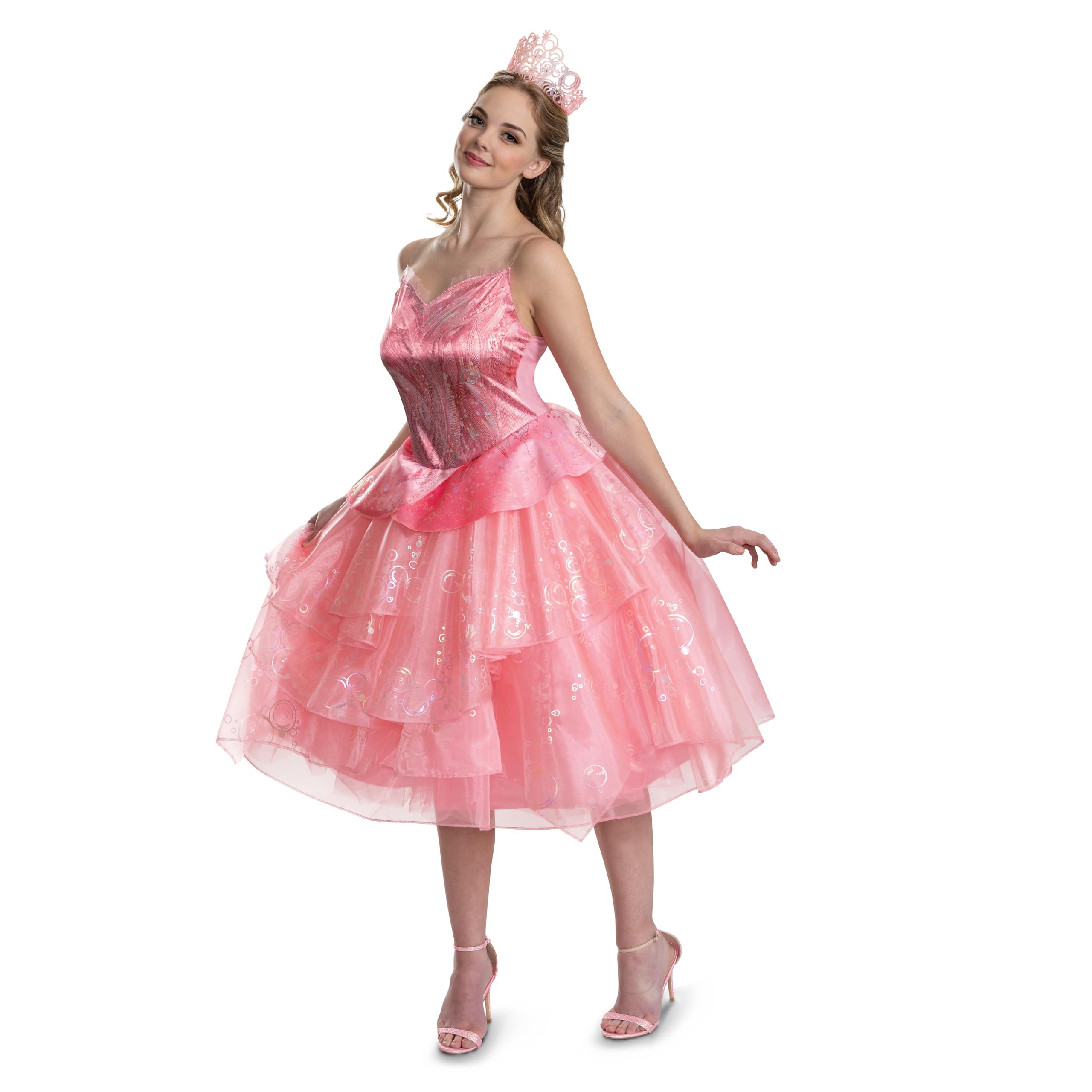 Mua Disguise Womens Wicked Glinda Costume, Deluxe Official Wicked Pink ...