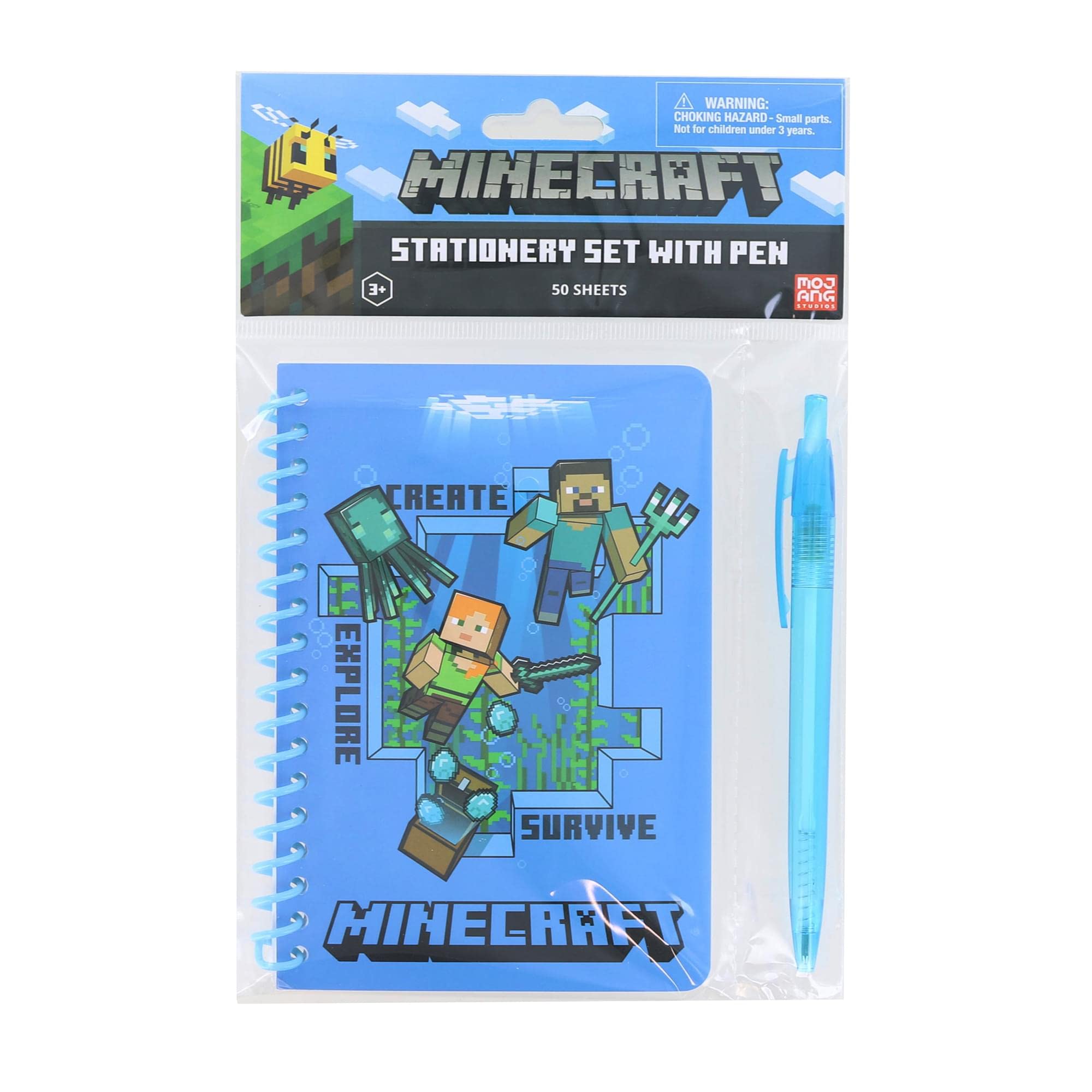 Mua Innovative Designs Minecraft Spiral Notebook with Pen | 50 Sheets ...