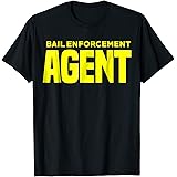 Amazon.com: Fugitive Recovery Agent T-Shirt for Bounty Hunters Bail ...