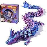 Amazon.com: PETBSNVB 2PCS 12" 3D Printed Dragon, Articulated Dragon ...