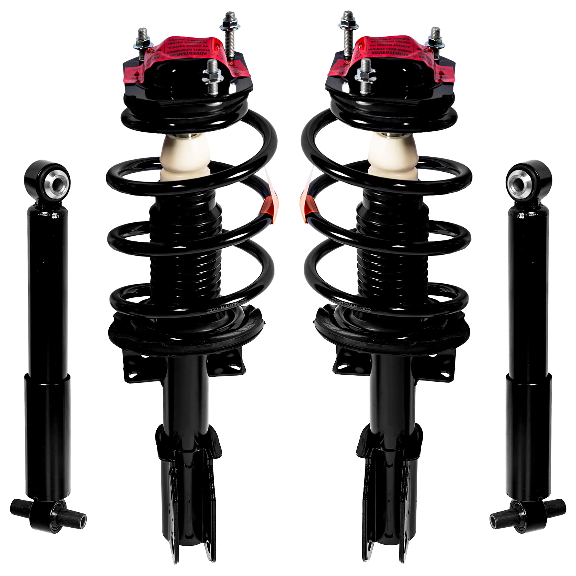 Peforway Front & Rear Complete Strut Assembly Shock Absorber Compatible ...
