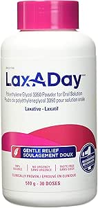 Lax-a-day PEG 3350 Laxative 510 g, 30 doses: Amazon.ca: Health ...