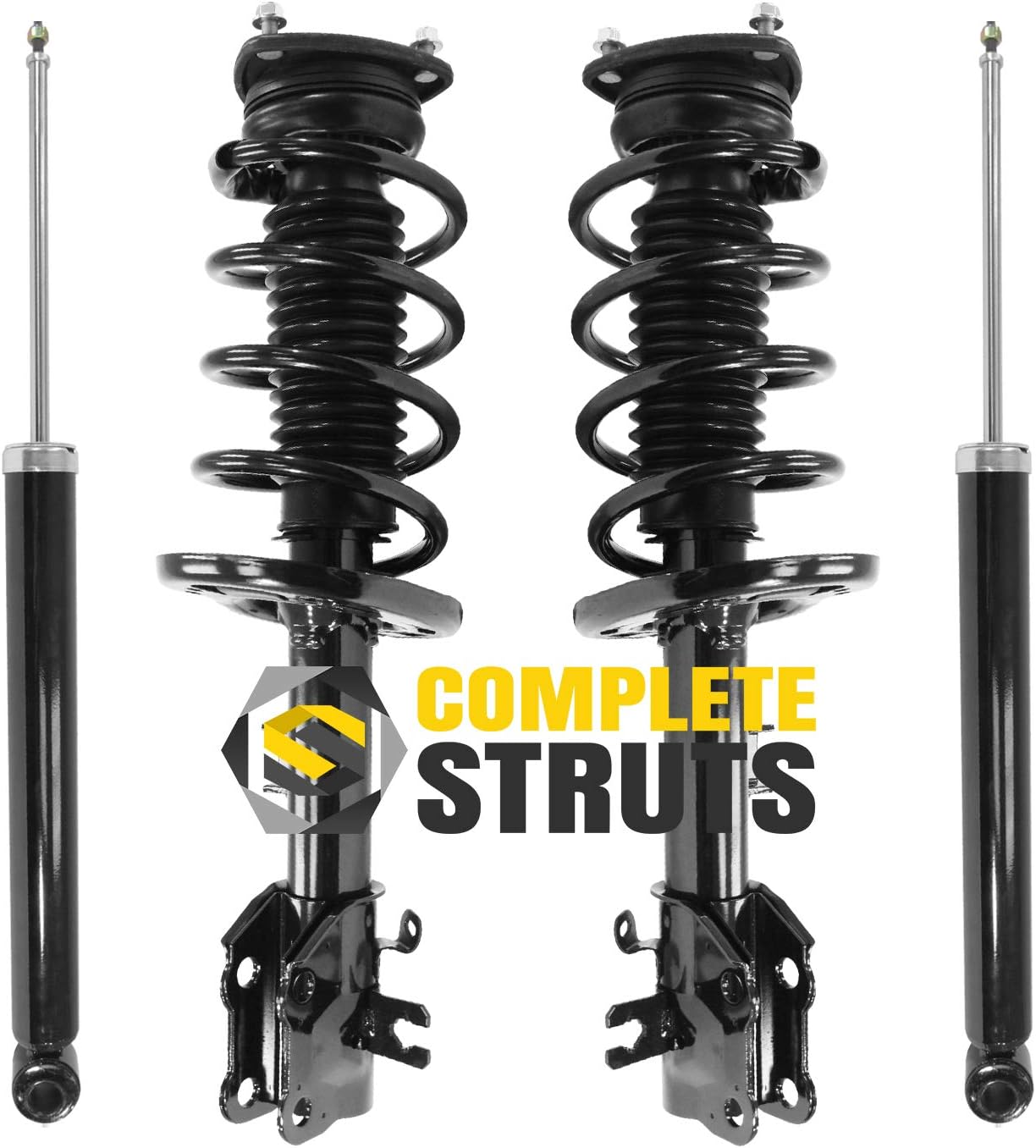 Amazon.com: Front Complete Struts & Rear Shock Absorbers Compatible ...