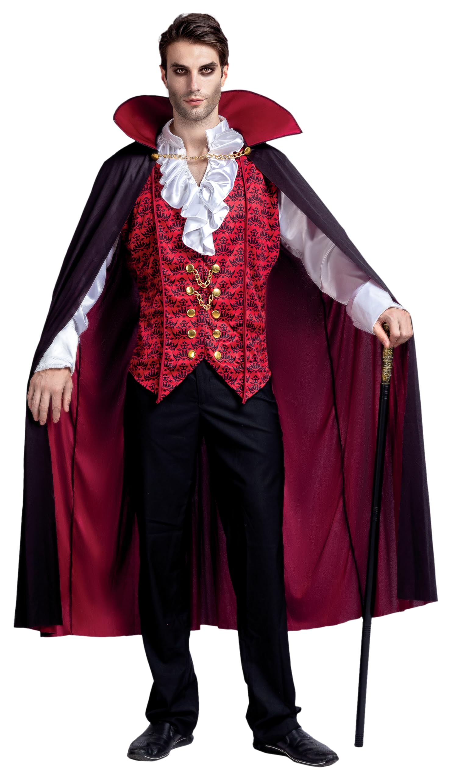 Spooktacular Creations Medieval Scary Vampire Costume Adult Men with ...