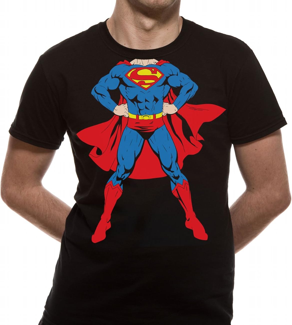 Loud Distribution Superman-Full Body Men's T-Shirt Black X-Large ...