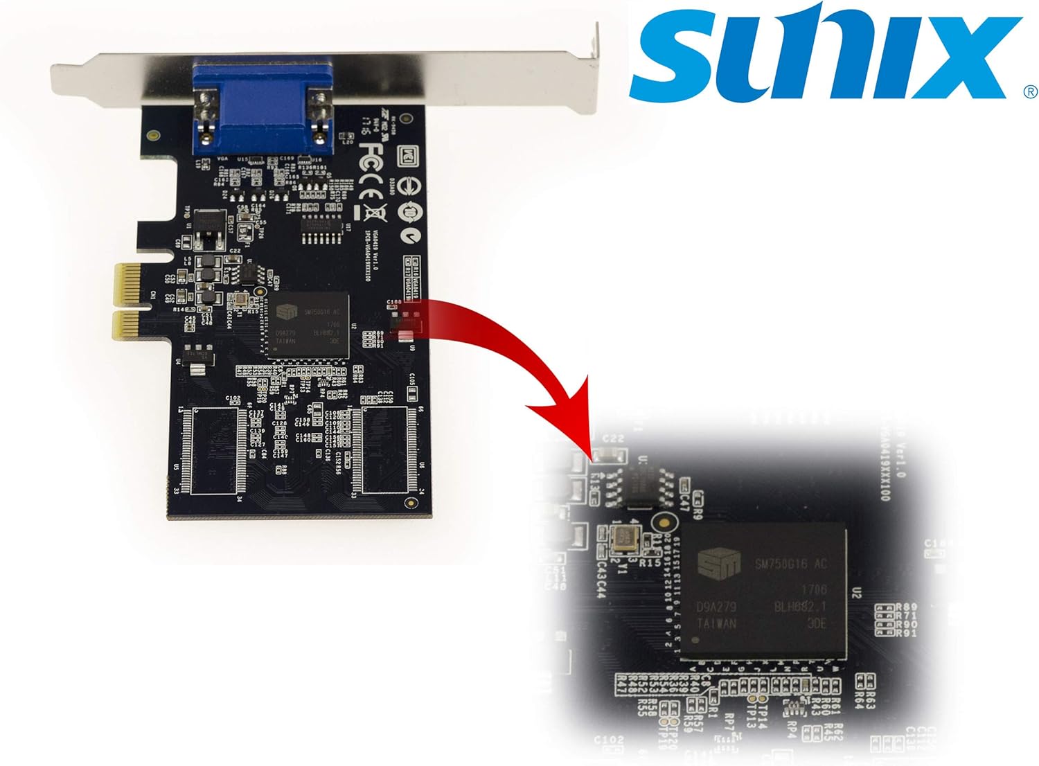 KALEA-INFORMATIQUE © PCIe VGA Graphics Card – Ultra Low Energy – SM750 ...