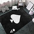 Amazon.com: Ace of Spades Poker Area Rugs Home Decor Floor Mats Living ...