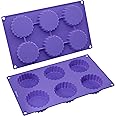 Amazon.com: Bakerpan Silicone Mini Tart Pans for Baking, Mini Pie Pans ...