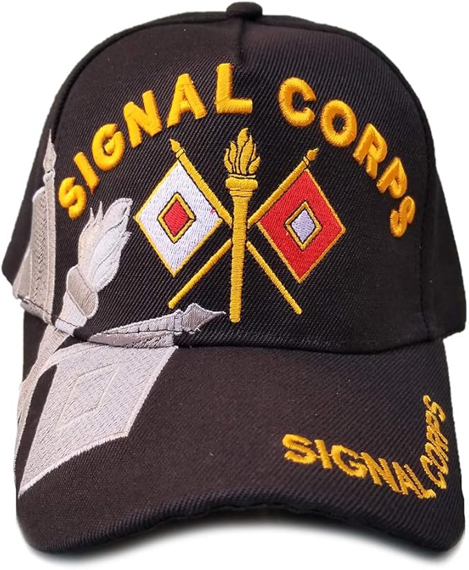 Amazon.com: US Army Hat Signal Corps USASC Black Adjustable Cap: Clothing