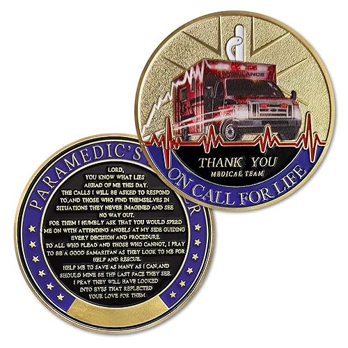 Paramedic's Prayer EMT EMS Challenge Coins Emergency Coin Paramedic ...