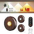 MEKKLEON Puck Lights With Remote Control - Rechargeable, Wireless Under ...