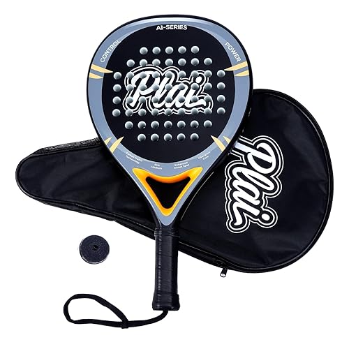 Padel Racket A1-Series, Plai Paddle Tennis Racket with Carbon Fiber ...