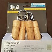 Everlast Extra Strength Hand Grips - Wood, Hand Strengtheners - Amazon ...