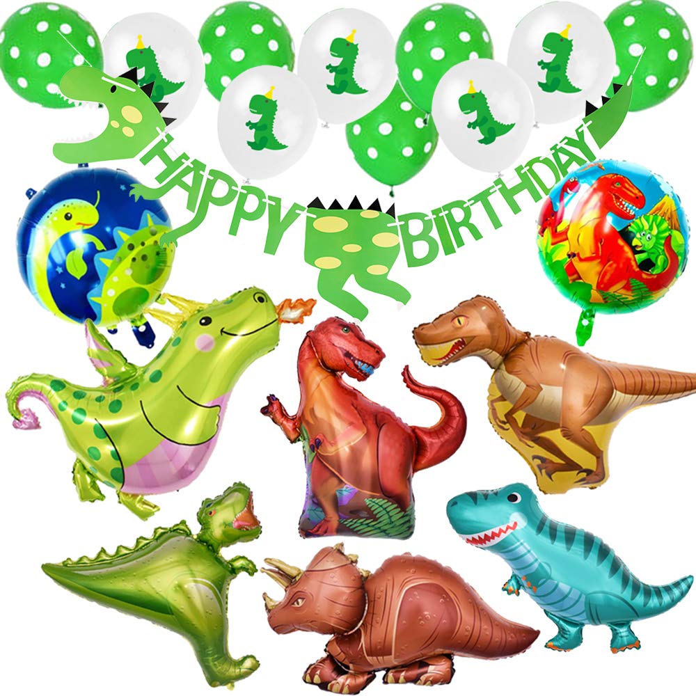 Balloon Dinosaurs x5 Plus Dinosaur Ball x2.Large Balloon for Party and ...