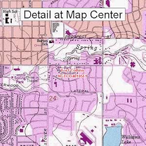 Amazon.com : USGS Topographic Quadrangle Map - Fort Collins, Colorado ...