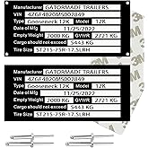 Amazon.com: 4-8 Days Delivery - Upgraded - Vin Plates for Trailers, Vin ...
