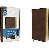 NIV, Pocket Thinline Bible, Leathersoft, Pink, Snap Closure, Red Letter ...