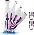 Bikini Trimmer Electric Shaver for Women 4 in 1 Nose Trimmer Eyebrow ...