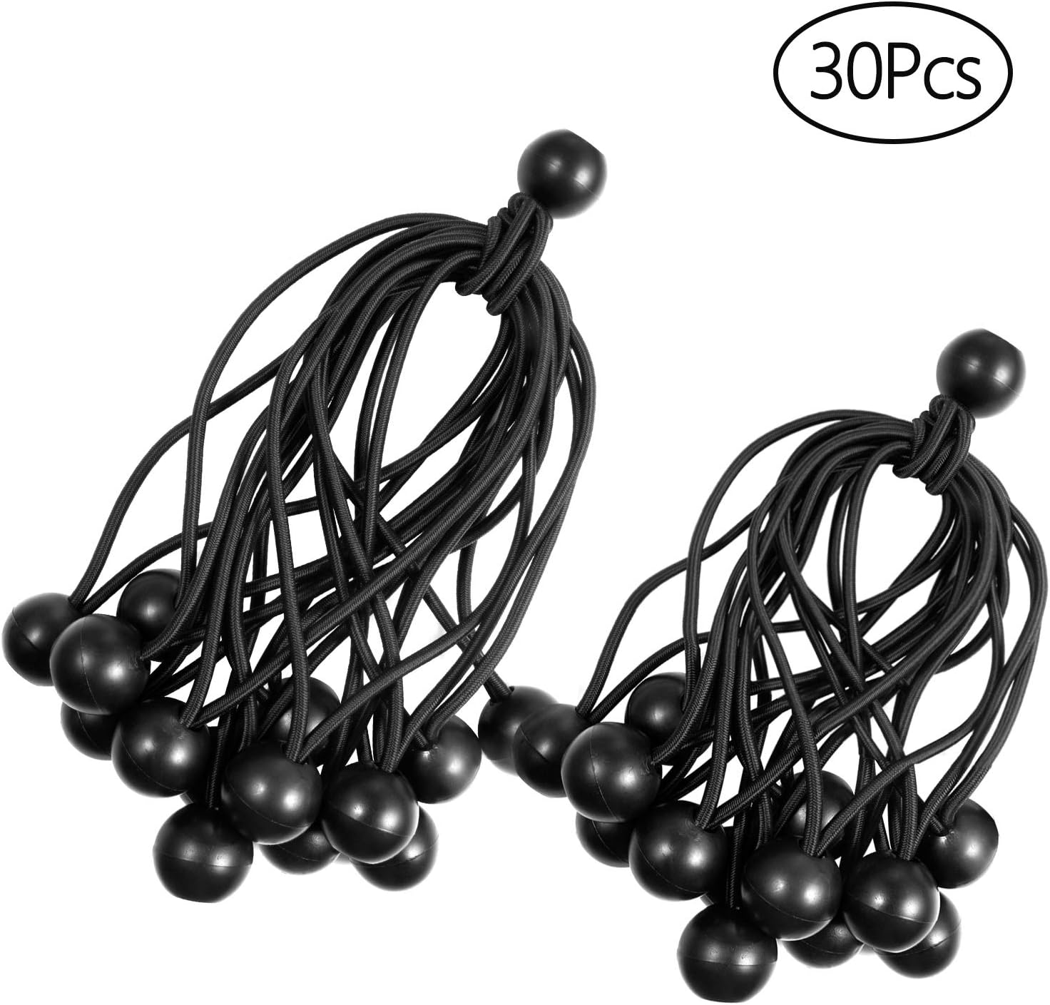 Bungee Straps with Balls, Comius 30 Pcs Multi Use Bungee Cords Elastic ...