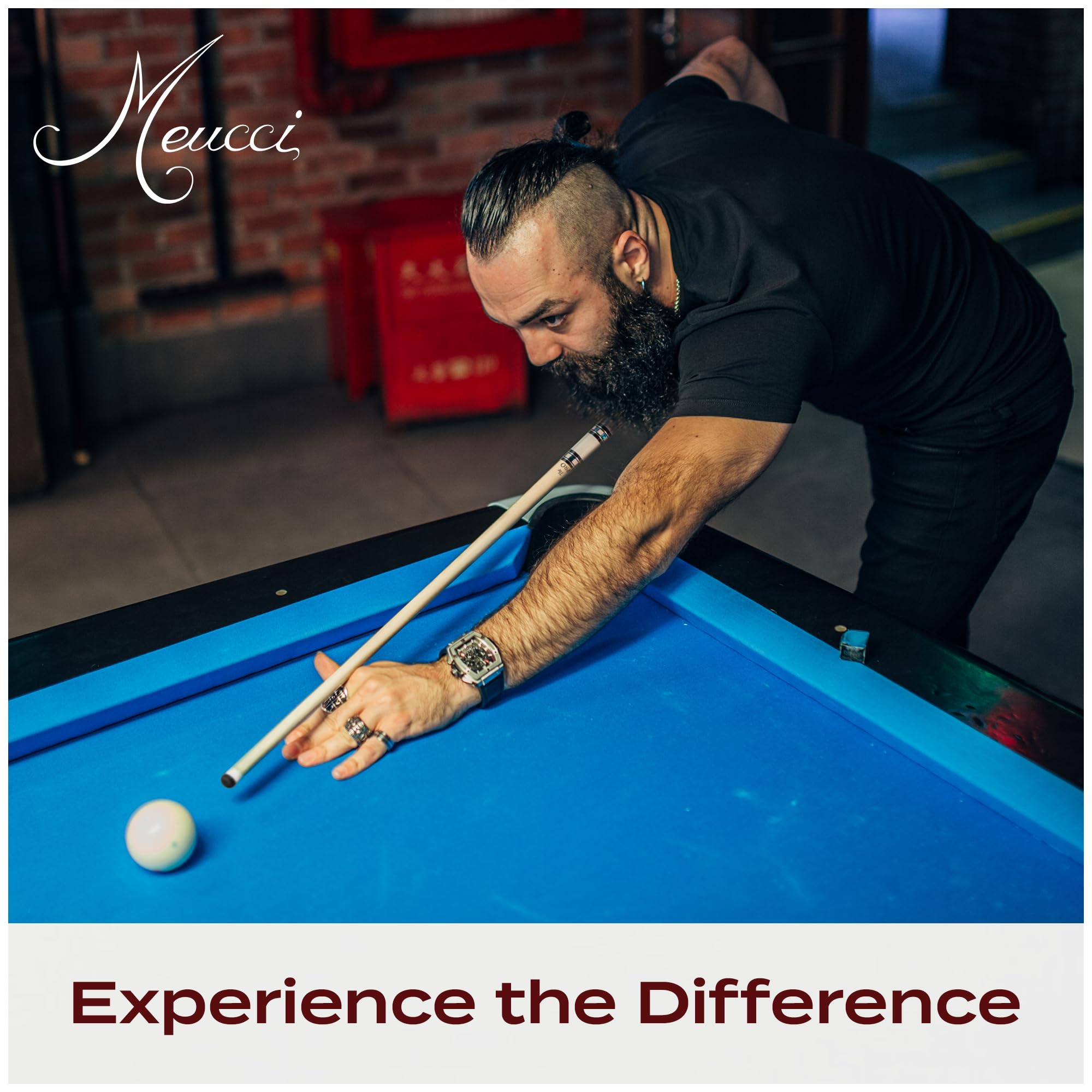 Mua Meucci Pool Cue - All Natural Wood with Rainbow Stain - Pool Stick ...