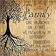 Amazon.com: Family Like Branches On A Tree Vintage Tin Sign Home Wall ...