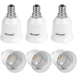 LE E12 to E26 Light Socket Adapter, Bulb Base Converter, Pack of 6 - - Amazon.com