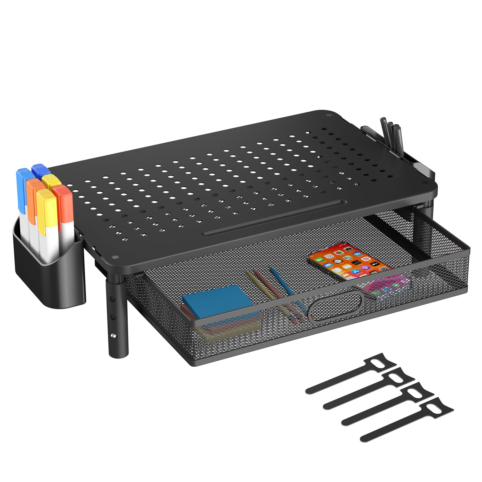 UPGRAVITY Monitor Stand with Drawer for Desk, Computer Monitor Riser ...