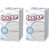 Amazon.com: Bounce Fabric Softener Dryer Sheets Free & Gentle 240CT ...
