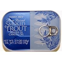 Amazon.com : Trader Joe's Farm Raised Smoked Trout Skinless in Canola Oil – (3 Pack) : Grocery ...