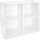 Amazon.com: ClosetMaid 4549 Decorative Open Back 4-Cube Storage ...