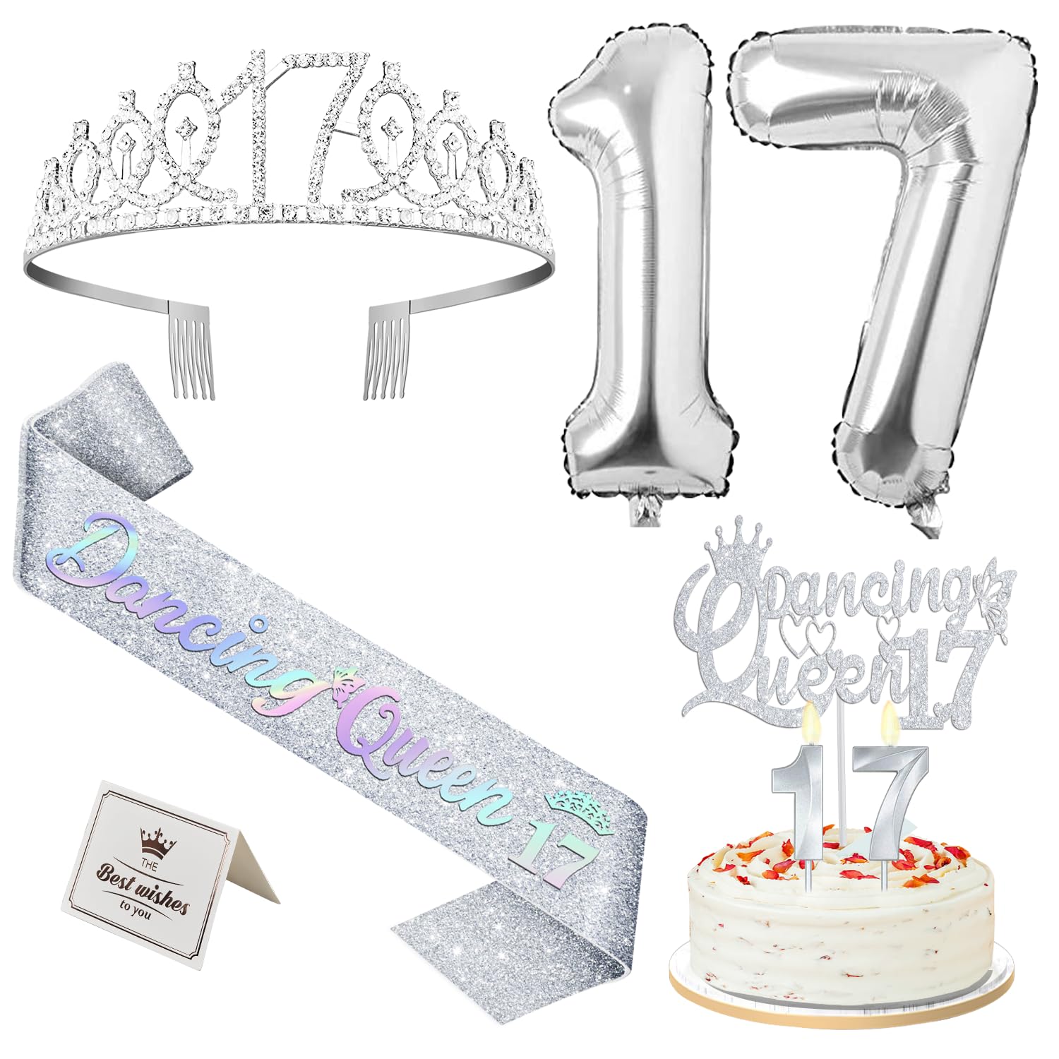 Mua Dancing Queen Party Decorations 17 with Silver 17th Dancing Queen ...