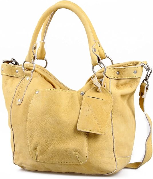 Cowboysbag Shoreditch Ledertasche Shopper Leder Umhängetasche gelb ...