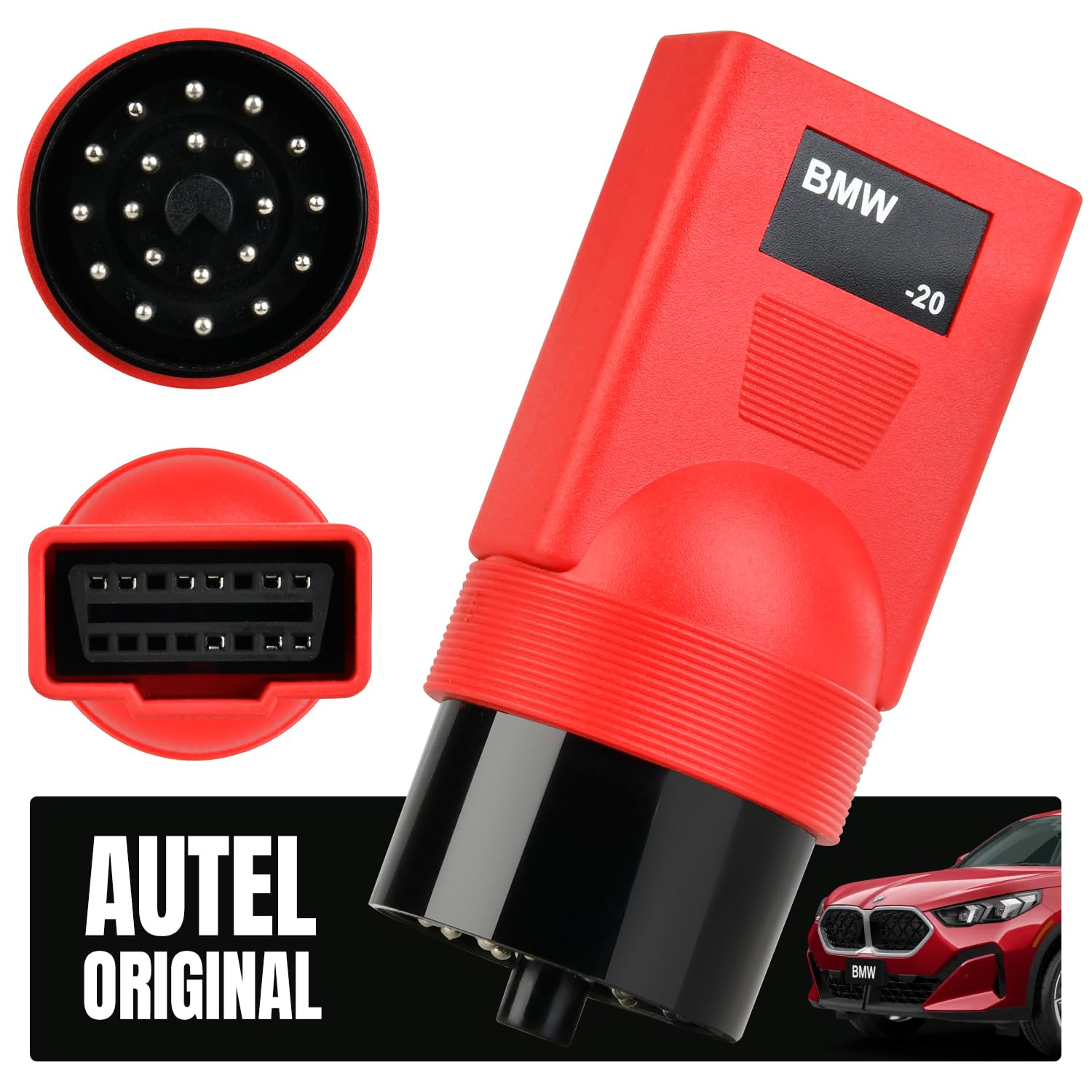 Autel Original BMW-20 Pin Diagnostic Adapter, 20 Pin OBD1 Male to 16 ...