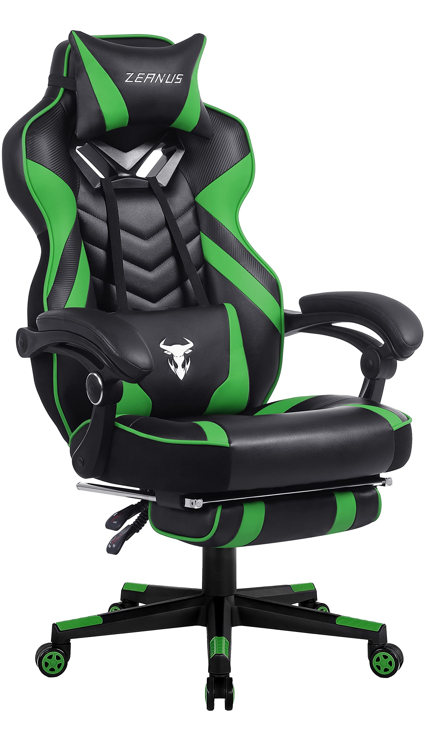 Mua Zeanus Green Gaming Chair High Back Gamer Chair with Footrest ...