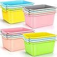Amazon.com - Dandat 16 Pcs Plastic Cubby Bins Bulk for Classroom ...