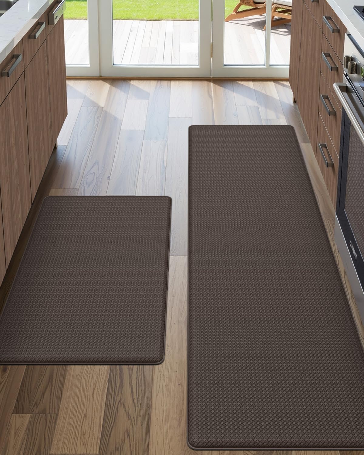 DEXI Kitchen Floor Mats Cushioned Anti Fatigue,17x29+17x59, Standing ...