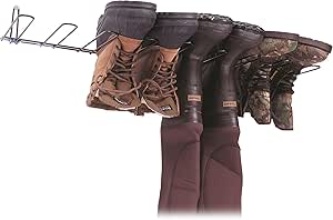 Amazon.com: Rack'Em 4 Pair Boot Rack & Wader Hanger , 4.5"H x 35.25"W x ...
