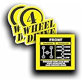 Amazon.com: Transmission Shift Pattern Sticker Decal Compatible with ...